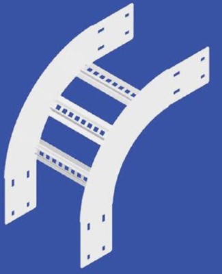 Burndy CABLE LADDER EXTERNAL RISER 450mm Radius,Nema 20B,Galvanised-300 ...