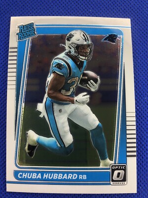 2021 #225 Chuba Hubbard Panini Donruss Optic Football Rated Rookie ...