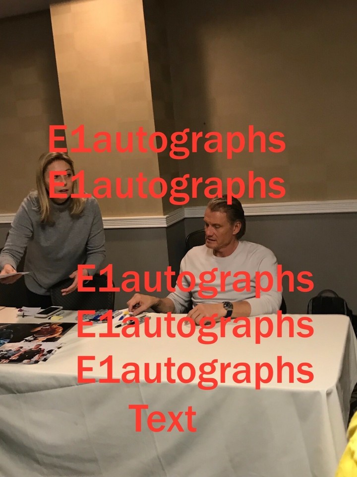 Dolph Lundgren signed Rocky Balboa 11x14 photo. IP Exact Proof. Creed ...