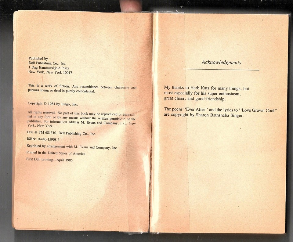 The Movie Set By JUNE FLAUM SINGER, 1984/1985, Paperback Book | eBay