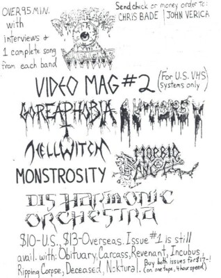 Decaying Visions Death Metal Videozine#2 1991 MorbidAngel Goreaphobia ...
