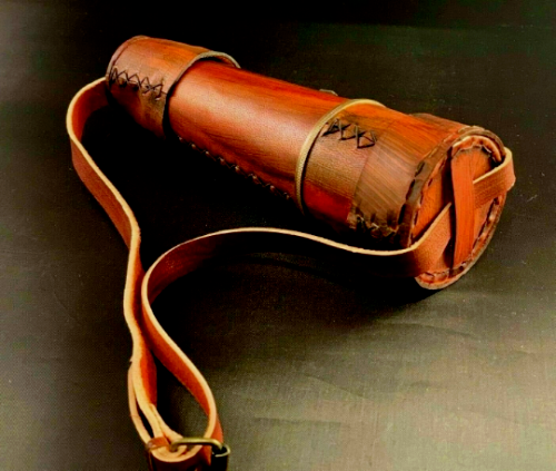 Antique Brass Leather Telescope Pirate Steampunk Nautical Spyglass ...