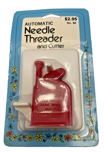 Sewing Automatic Needle Threader & Cutter Collectible Plastic NOS NIP ...
