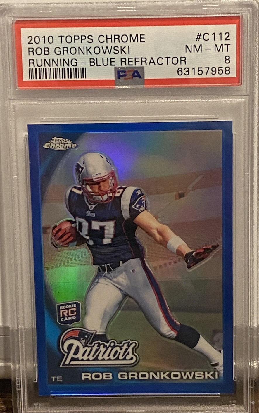 2010 Topps Chrome - Blue Refractor #C112 Rob Gronkowski /199 (RC) for ...