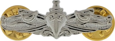 MINI Naval Surface WARFARE Specialist ESWS Badge Hat Silver Pin ...
