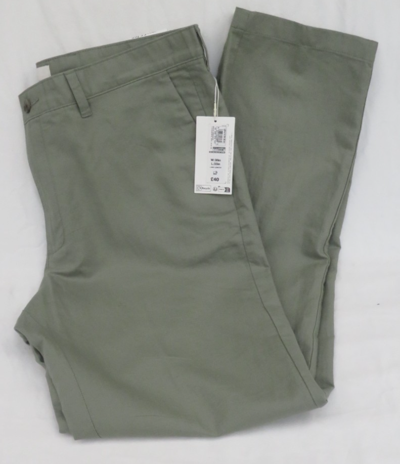 MEN'S MARKS AND SPENCER ONYX LINEN & COTTON BLEND TROUSERS W 38 L 33 ...