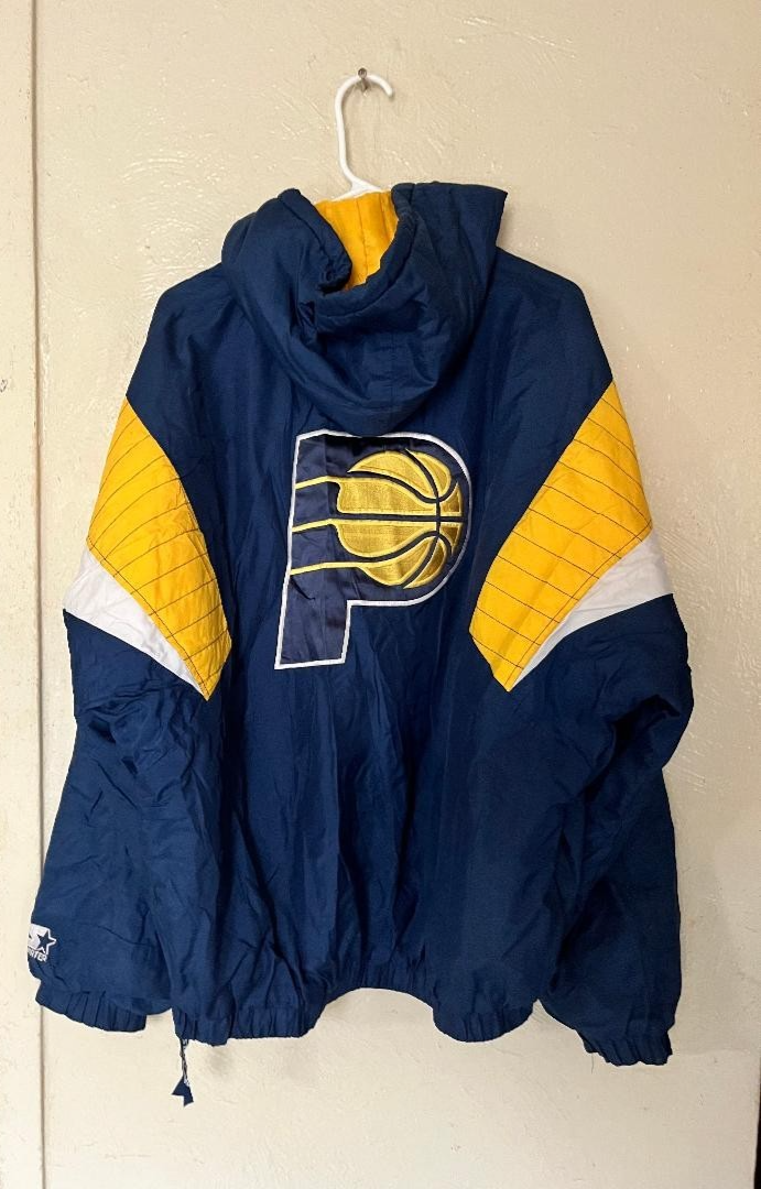 Vintage 90's Starter NBA Indiana Pacers winter pullover jacket L | eBay