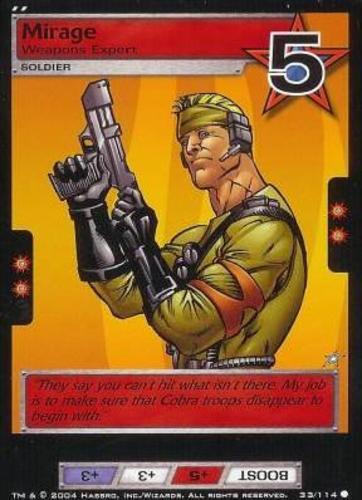 GI Joe TCG: Mirage, Weapons Expert [Played] from set GI Joe Base Set ...