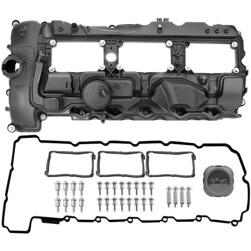 Engine Valve Cover w/ Gasket & Cap Fits BMW X3 X5 X6 335i 640i 740i ...