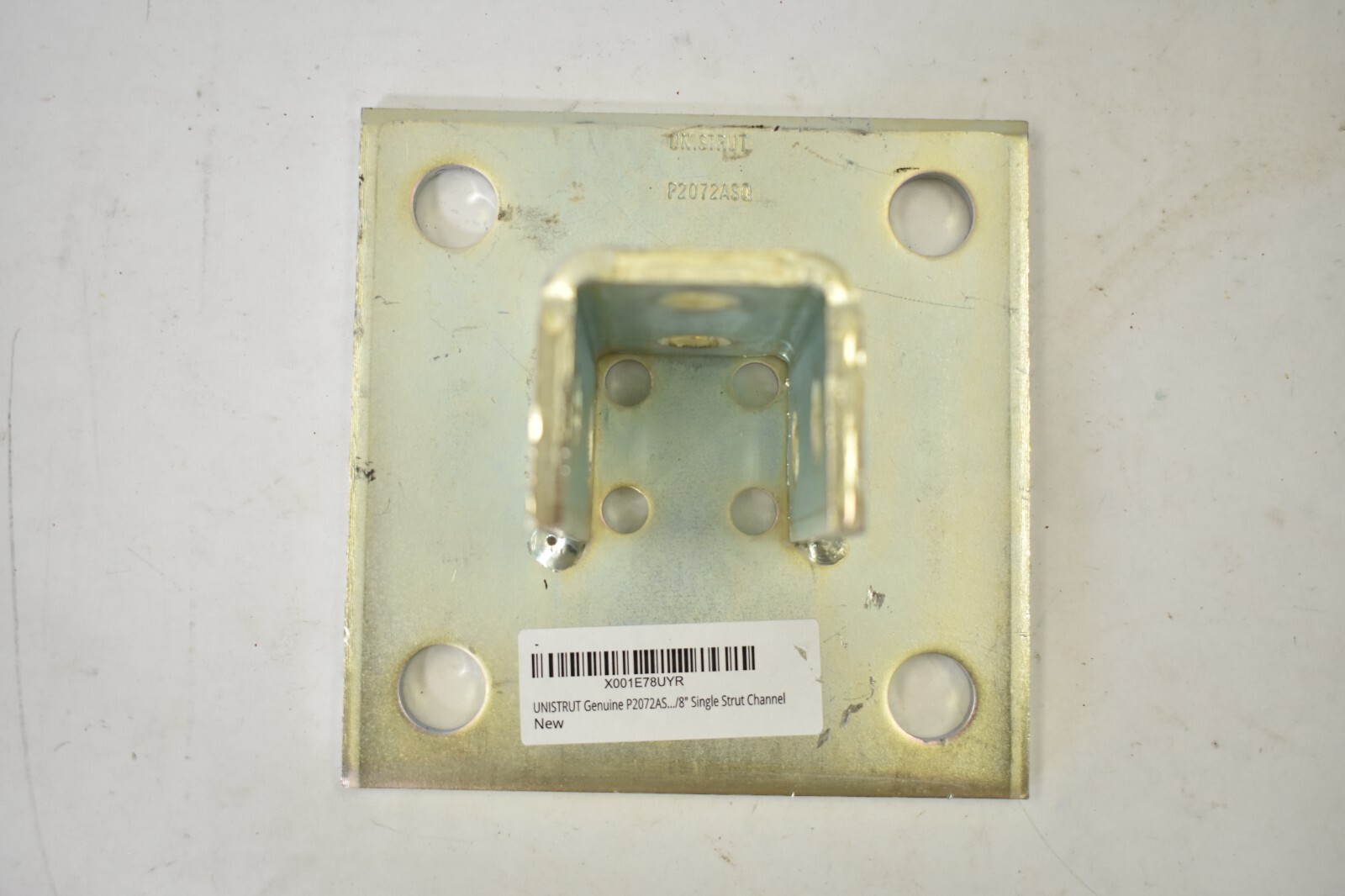 Unistrut Square Mount Post Base P2072ASQ EG For All 1-5/8" Single Strut ...