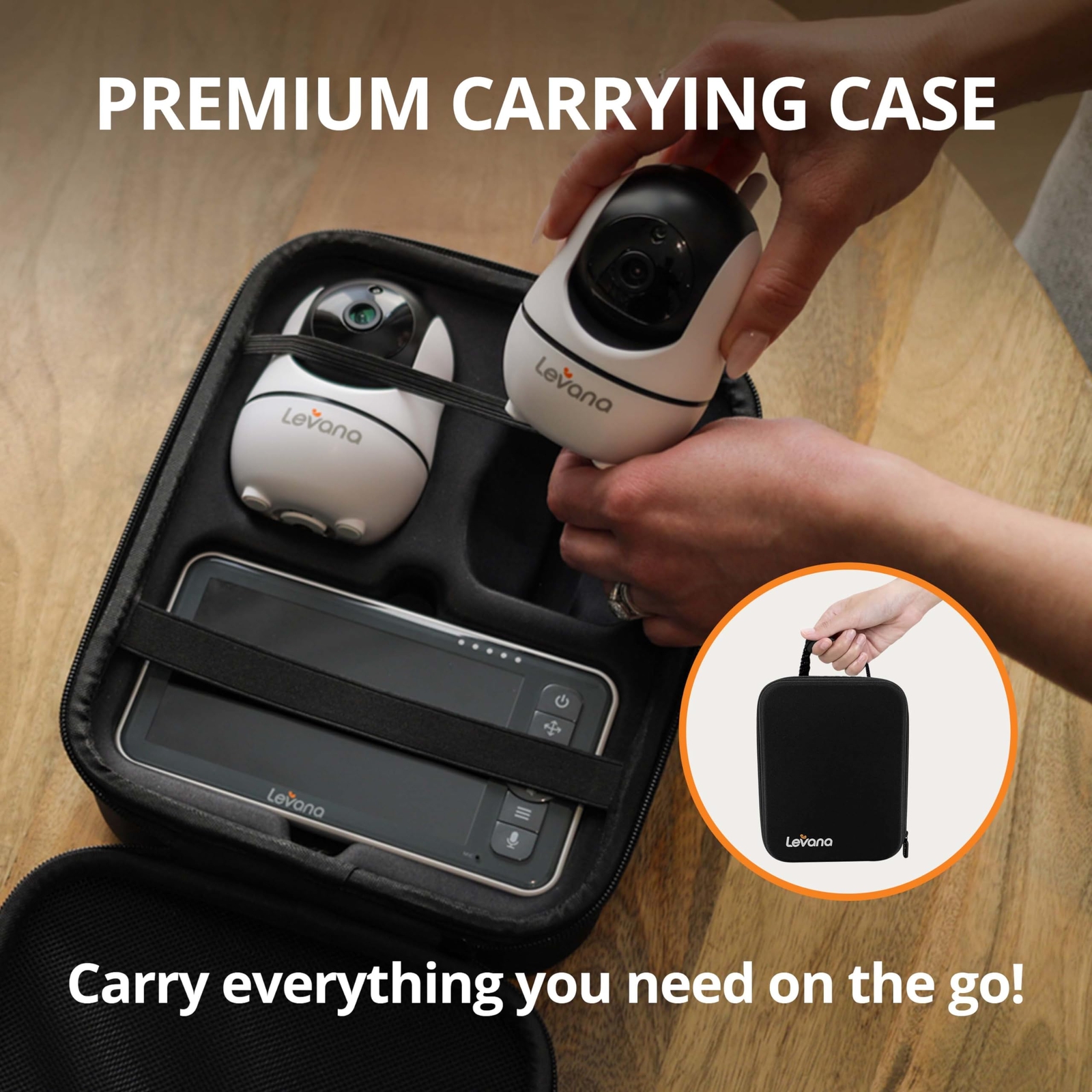 Levana Nala Video Baby Monitor No WiFi 1080P PTZ Camera 5.5”1080P ...