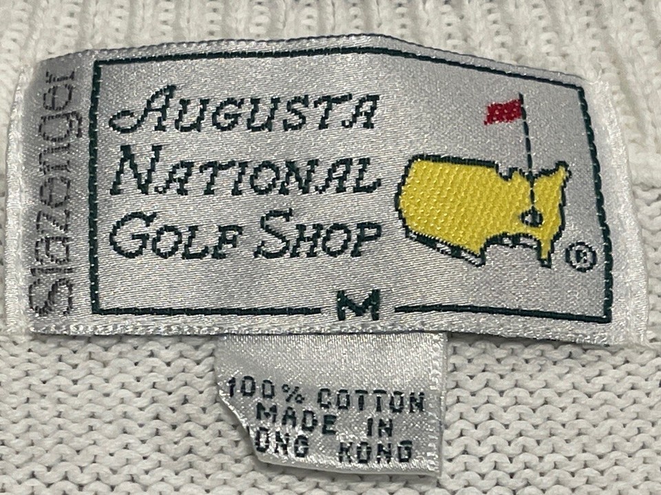Augusta National Golf Shop Masters Vest Sleeveless White Vintage ...