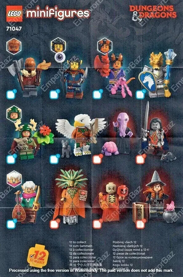Lego Minifigure 71047 Dungeons and Dragons Opened To Identify PICK YOUR ...
