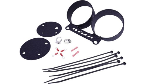 Drag Specialties Black Double Gauge Mount OE 67294-95A Harley FXDX XL ...