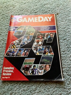 1985 NFL Gameday Special Issue Football Program 25th Anniversary Issue ...