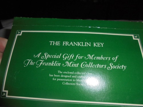 The Franklin Key Gift For the Members Of The Franklin Mint Collectors ...