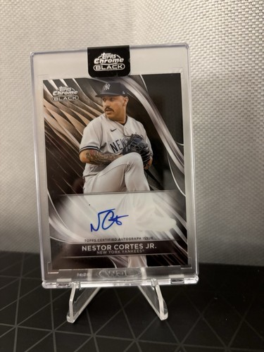 2023 Topps Chrome Black NESTOR CORTES Auto CBA-NC Encased Yankees ...