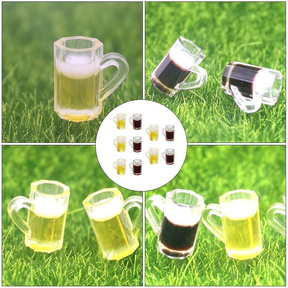 10 Pcs Beer Cup Cup Mini House Decor DIY Micro Landscaping Doll House ...