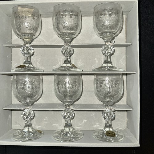 Vintage Cascade Fine Lead Crystal Champagne Flutes Glasses 6 (FC54-3-K ...