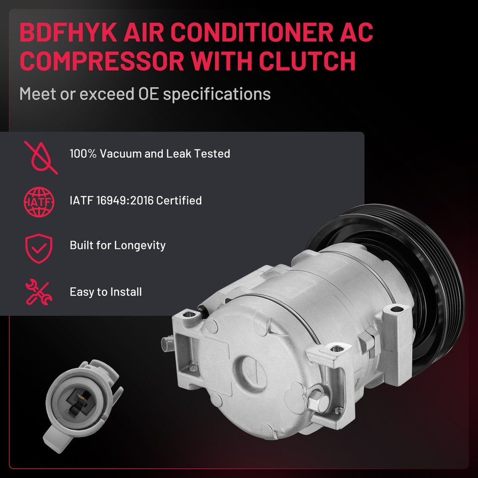 Air A/C Compressor For Toyota Corolla/Matrix 1.8L 2003 2004 2005 2006 ...
