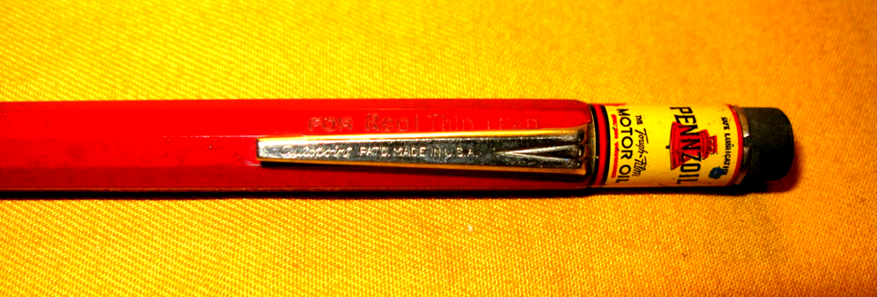 PRE-OWNED 76 AUTOPOINT MECHANICAL PENCIL MAROON PENCIL W/PENNZOIL ADV ...