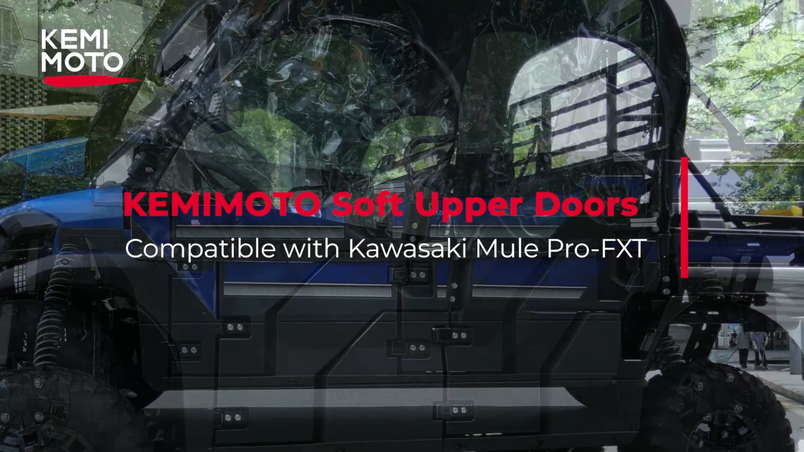 KEMIMOTO Soft Doors Cab Enclosure for 2015-2026 Kawasaki Mule Pro FXT ...