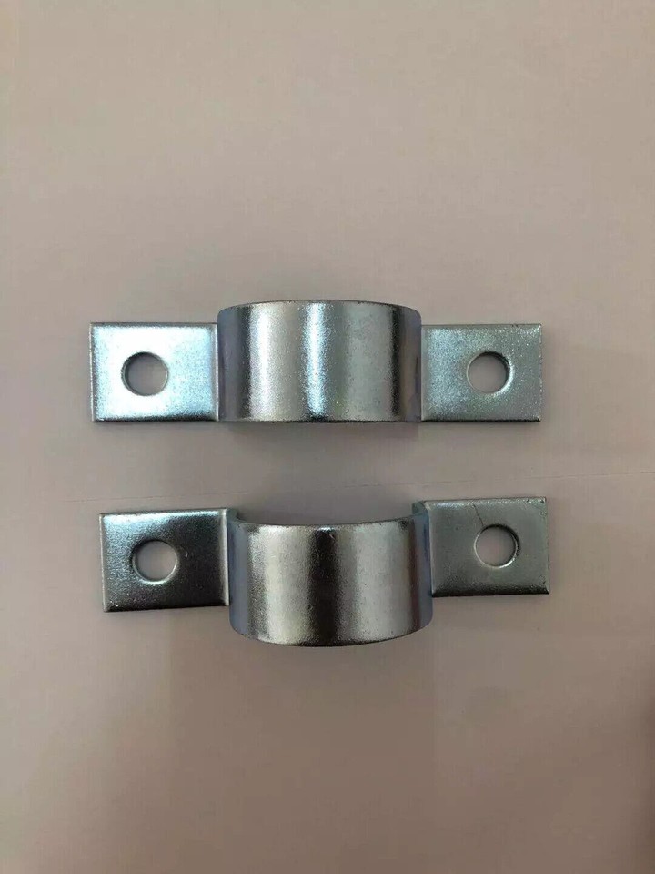 10 x Small Steel Pipe Saddle Clips 4, 5, 6, 7, 8, 10, 12, 15, 16, 18 ...