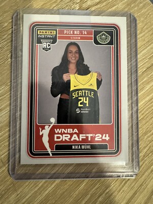 2024 Panini Instant WNBA Nika Muhl RC ROOKIE Card Seattle - 1/600 SHIPS ...