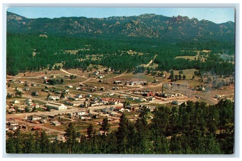 c1950 Aerial View Showing Harney Peak Needles Drive Custer South Dakota ...