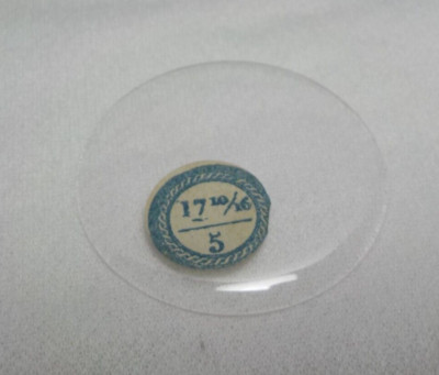GLASS POCKET WATCH CRYSTAL WATCHMAKER SIZE 17 10/16 H 5 REPLACEMENT ...