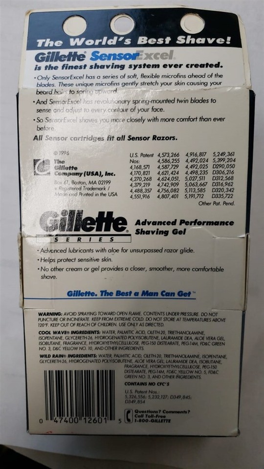 Gillette Metal Sensor Excel Razor Handle Fit Sensor3 Refill Shaver Made ...