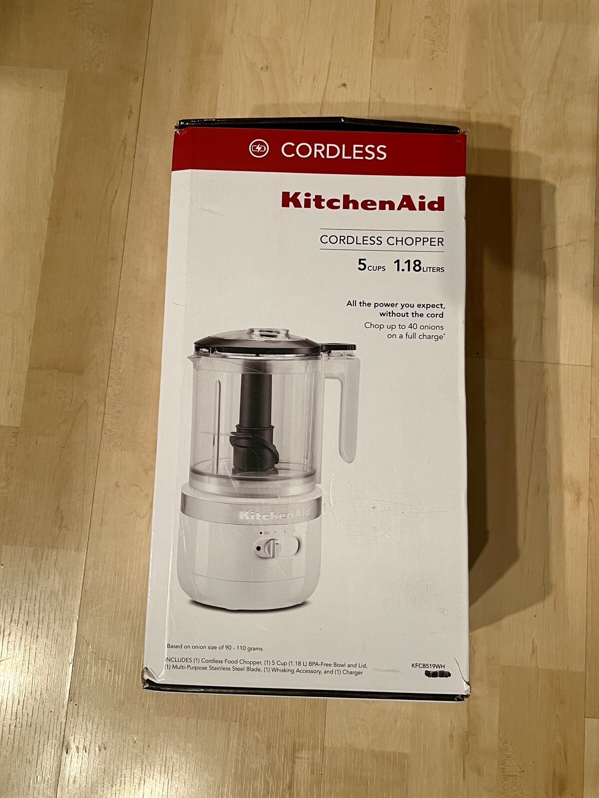 KitchenAid KFCB519 Cordless Food Chopper Processor 5 cup for sale ...