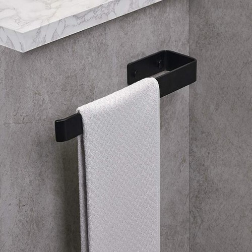 Bathroom Toilet Hand Towel Rail Rack Holder Steel Wall Mounted HGD ...