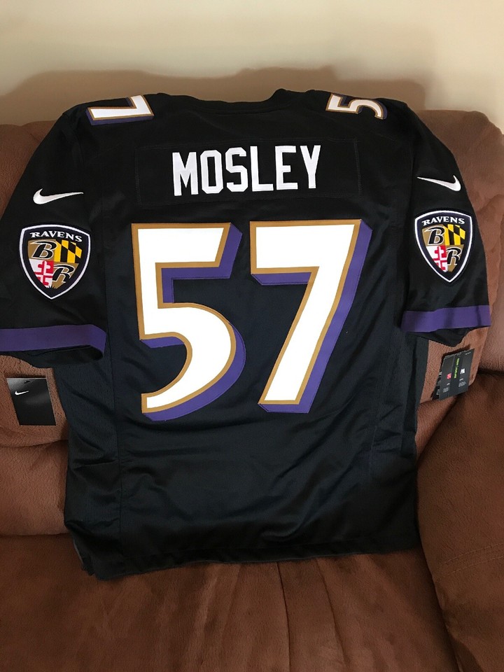 Nike On Field Baltimore Ravens C.J. Mosley #57 Black Sewn Jersey NWT ...