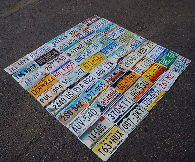 COMPLETE SET : ALL 50 STATES USA LICENSE PLATES LOT + Mexico Canada ...