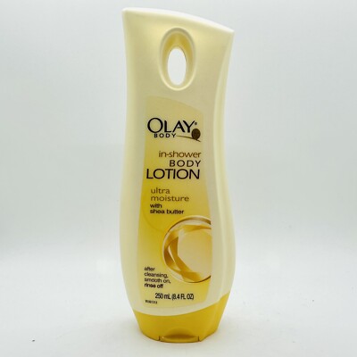 OLAY in-shower BODY LOTION Ultra Moisture Shea Butter and Vitamin E 8.4 ...