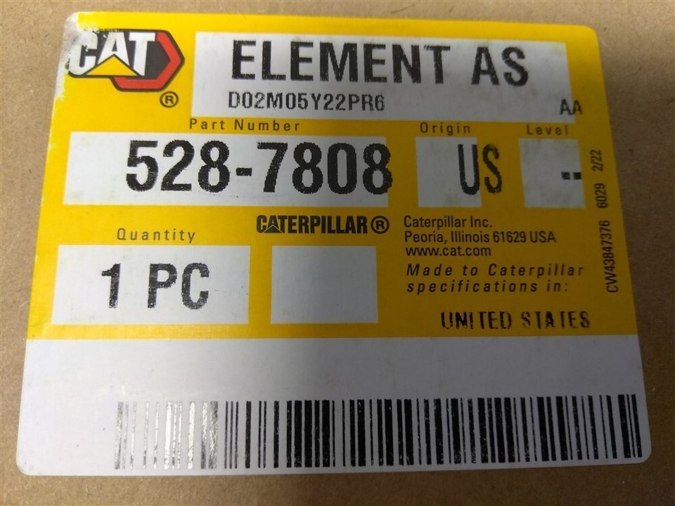 OEM Caterpillar CAT Fuel Filter Element AS 528-7808 | eBay