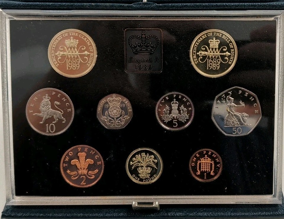 1989 Proof Coin Collection Year Set With Claim Of Rights £2 Coin ...