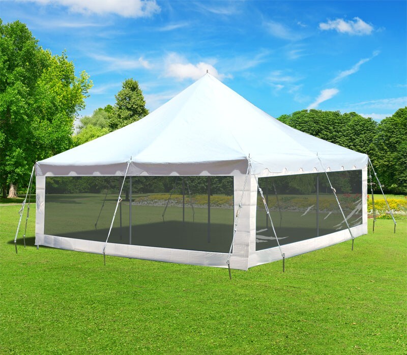 7x20 Standard Clear Sidewall for Canopy Event Tent Waterproof 11 oz ...