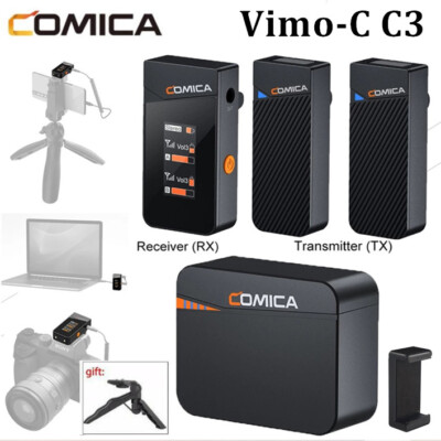 COMICA Vimo C C3 Dual-Channel Wireless Lavalier Microphone System ...