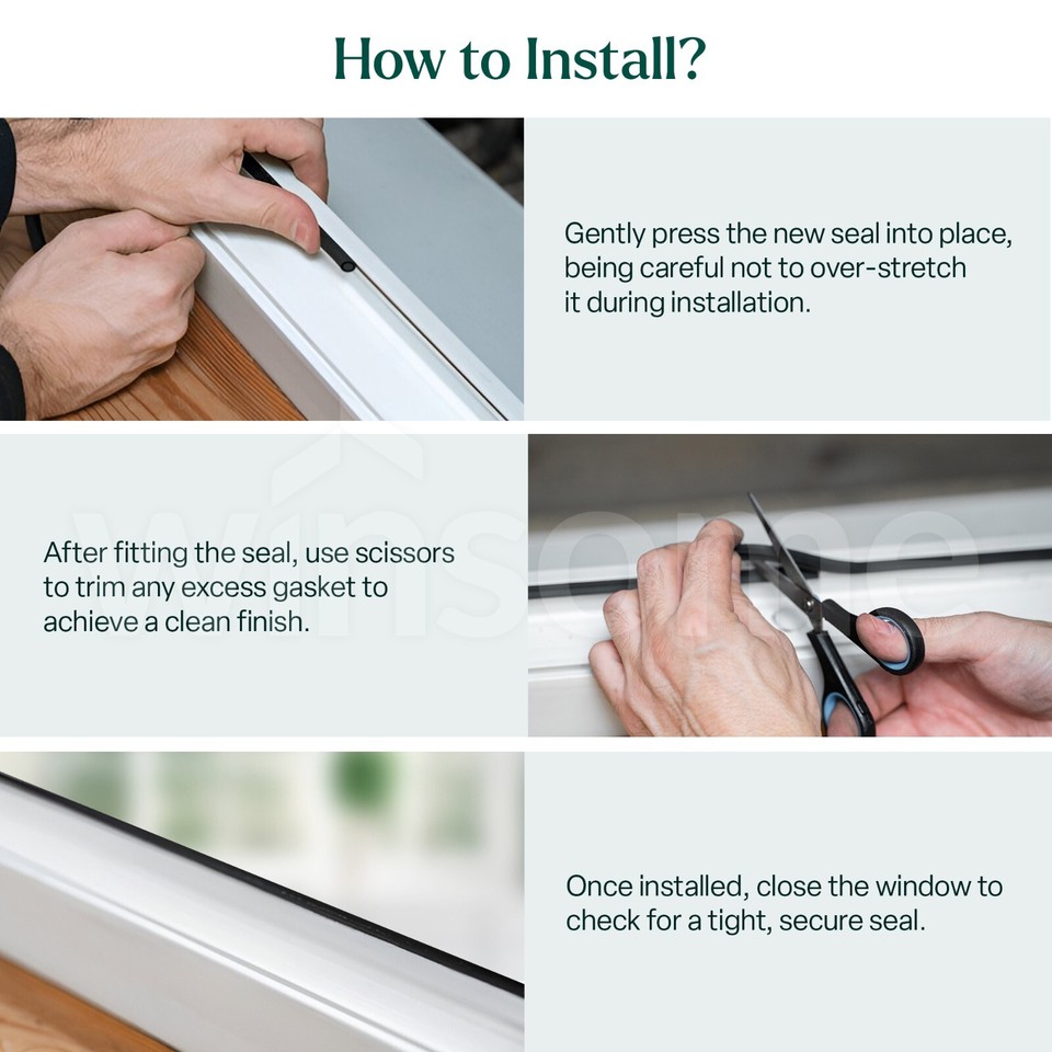 UPVC Window & Door Gasket Seal Flipper Double Glazing Rubber Draught ...