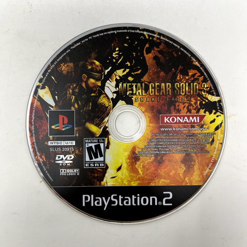 Metal Gear Solid 3: Snake Eater (PlayStation 2) Disc Only Tested - No ...