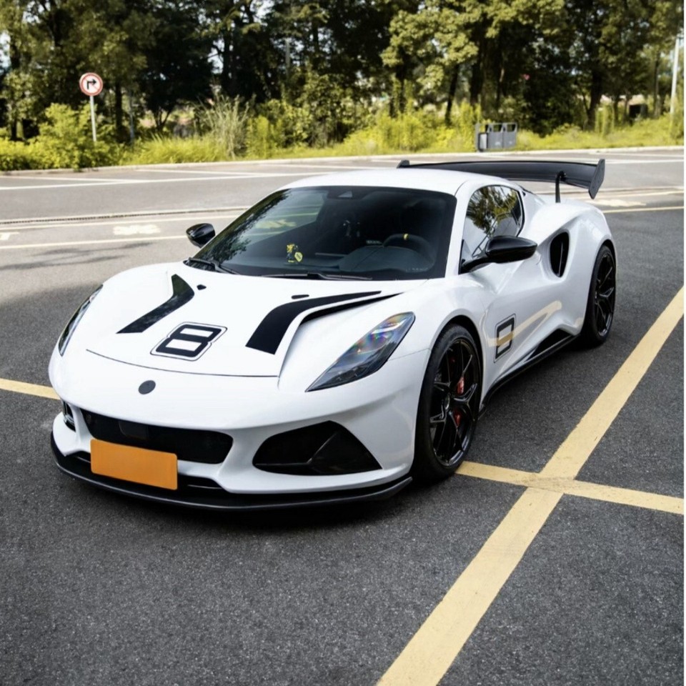 For Lotus Emira 2022-2024 Dry Carbon Fiber Rear Trunk Spoiler GT4 Style ...