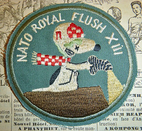 Original 1968 Snoopy Patch - F4 NATO, Royal Flush XIII - Lahr AB ...