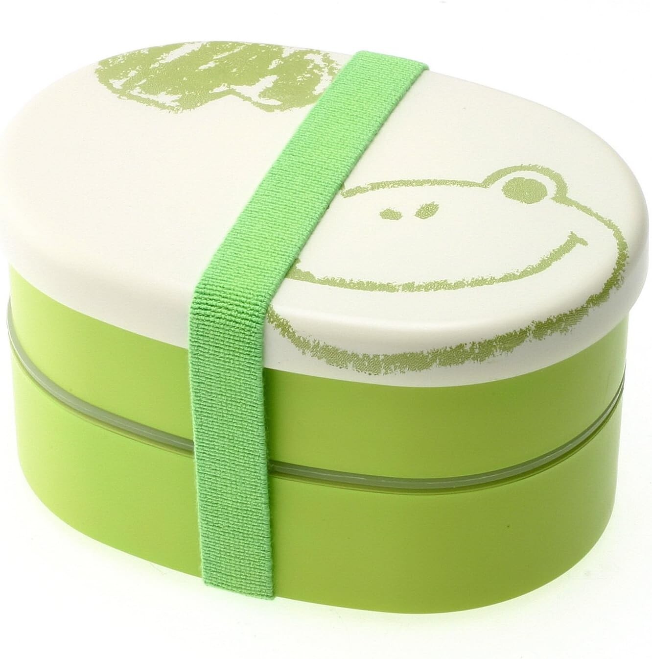 Kotobuki Japanese 2-Tiered Bento Box, Green Frog Sketch | eBay