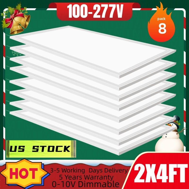 2x4 LED Ceiling Light, 75Watt Flat Ultra-Slim Dimmable Edge Lit LED ...