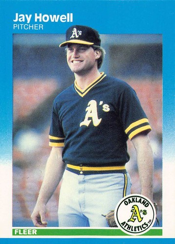 Jay Howell 1987 Fleer 395 Oakland Athletics BASEBALL Card | eBay