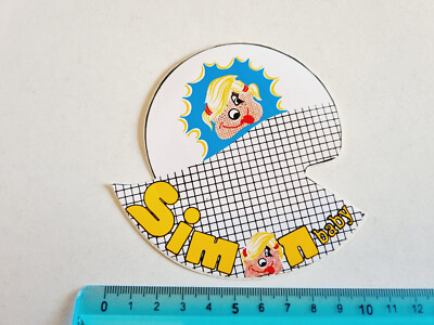 Autocollant Simon Baby Timbre Adhesive Vintage 80s Original | eBay