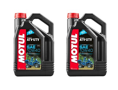 Motul 2 x 4 Liter Engine Mineral Oil 10W-40 4-Stroke ATV-UTV | eBay