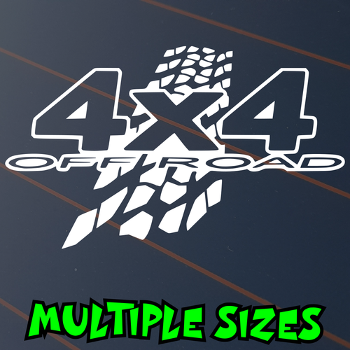 4x4 Off Road Sticker Car Decal 4WD Ute Offroad Tyre Tracks Suits Hilux ...